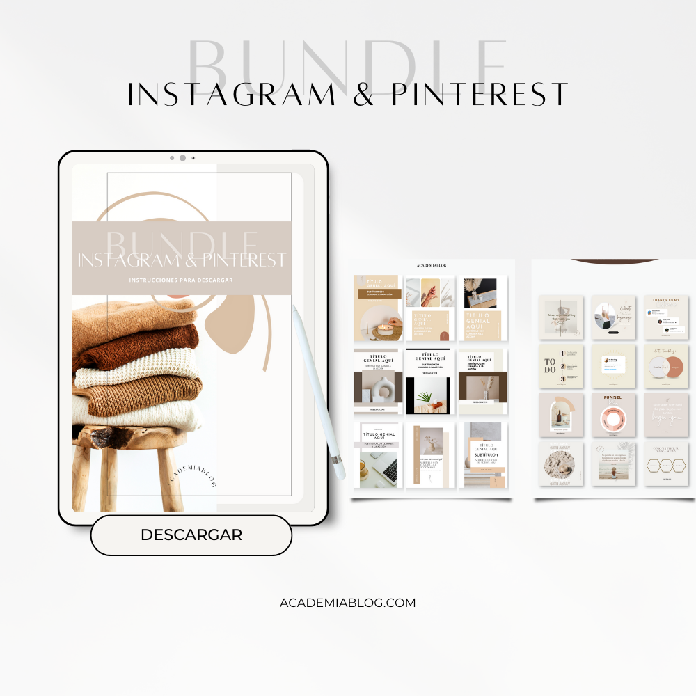 Diseños Canva para Pinterest - Academia Blog - Emprendimiento Digital